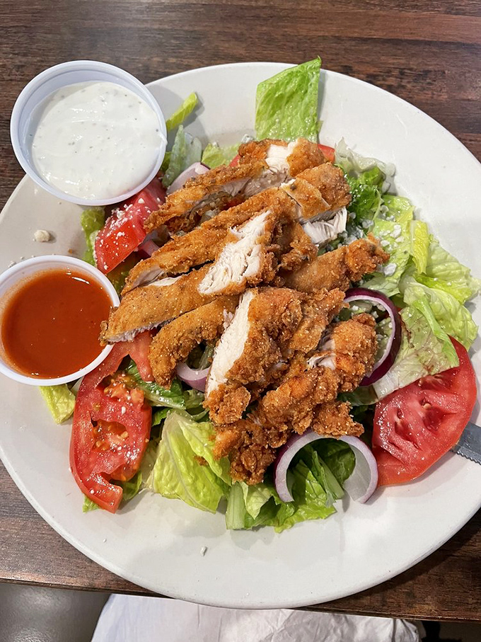 A crispy chicken salad that answers the eternal question: "Can I have something that feels healthy but still satisfies completely?"