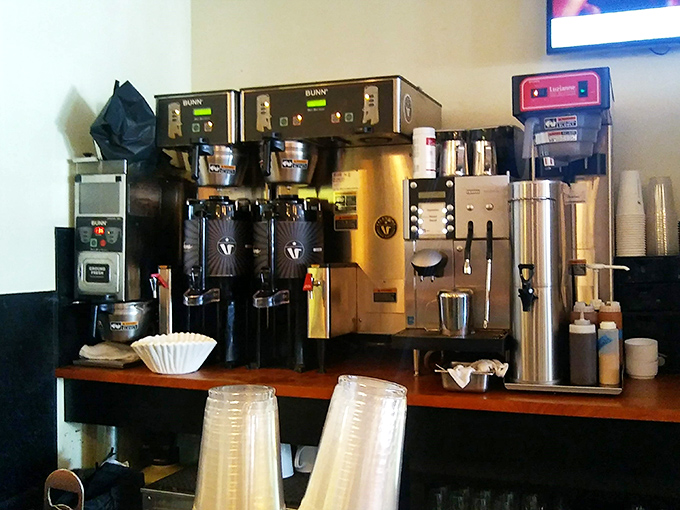 The coffee command center. Where baristas transform ordinary beans into the liquid motivation that powers Milwaukee's mornings.