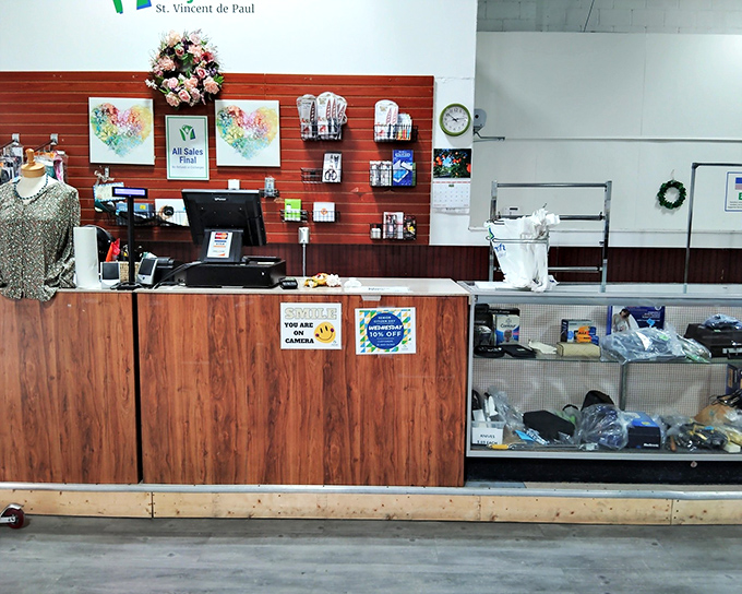 The checkout counter &ndash; final gateway between you and your newfound treasures. The finish line of the thrifting marathon.