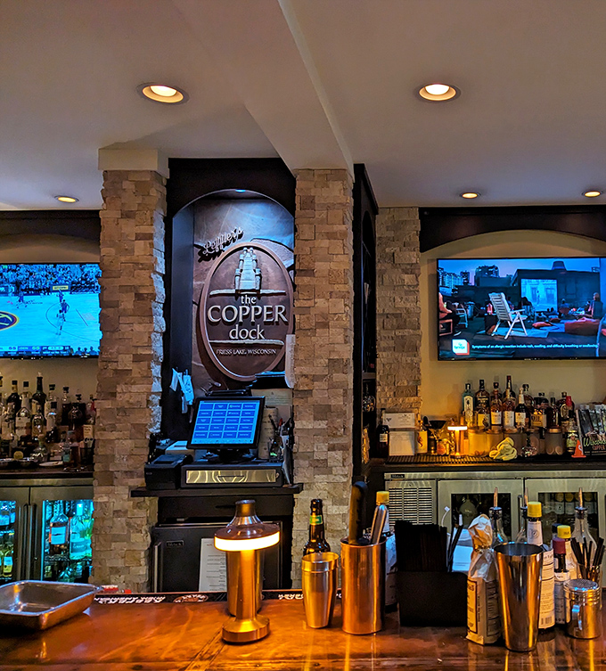 Behind-the-scenes glimpses reveal the professional kitchen operation that makes every Copper Dock meal consistently exceptional and memorable.