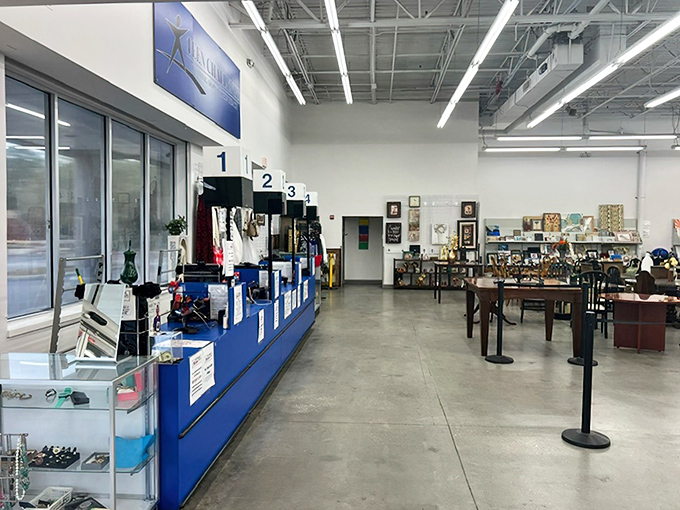 The checkout counter&mdash;the finish line where victorious bargain hunters convert their discoveries into possessions with astonishingly small sums of money.