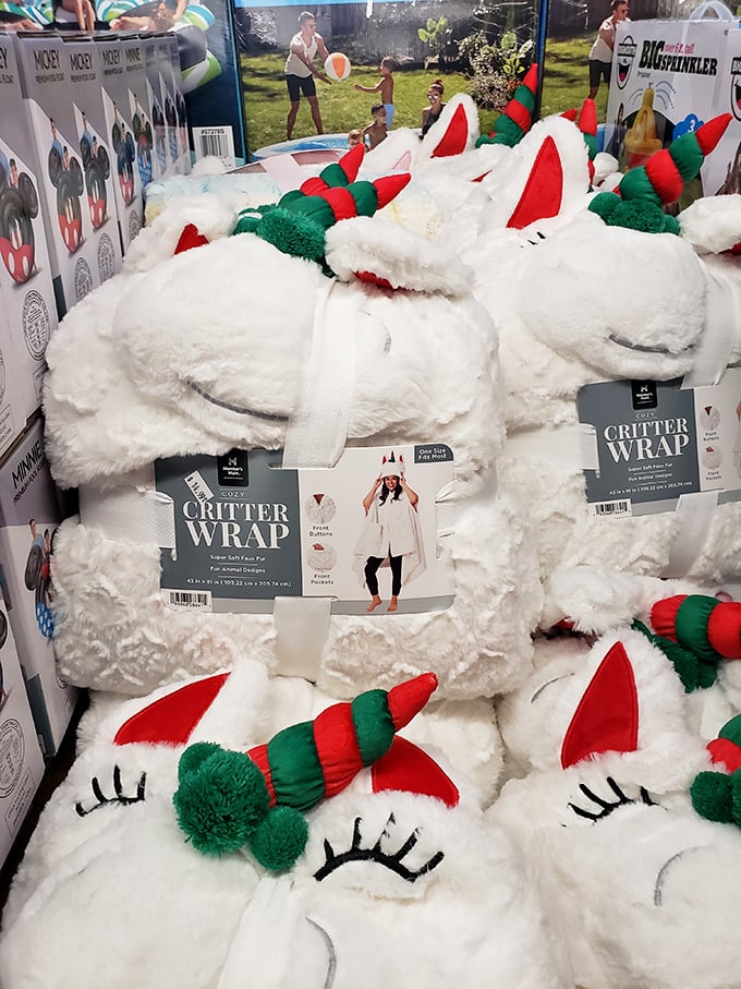 Unicorn "Critter Wraps" that transform ordinary humans into magical creatures. The perfect solution for when blankets are too mainstream.