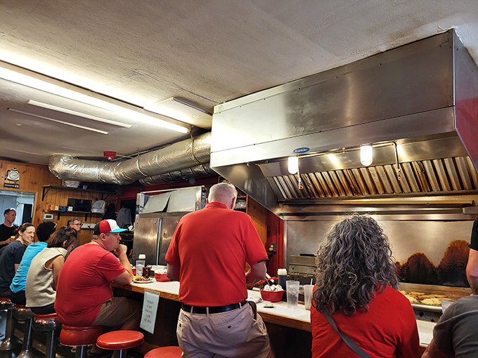 Fellow breakfast enthusiasts know good food when they see it - just look at those satisfied faces.