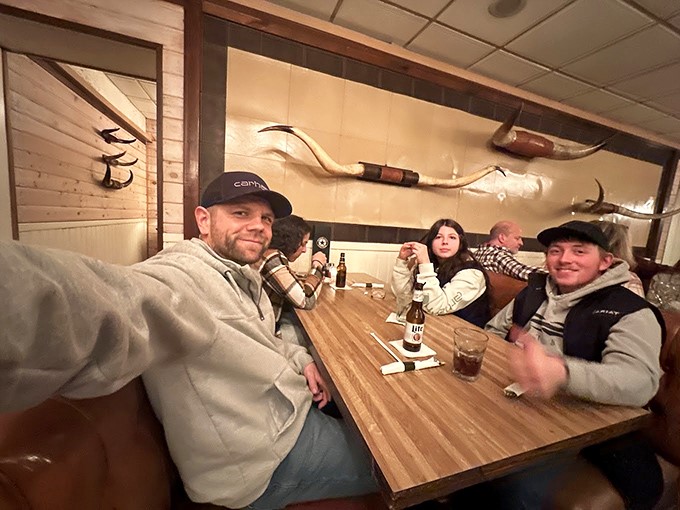 Where memories are made between bites of exceptional food. The longhorn on the wall silently approves of everyone's menu choices.