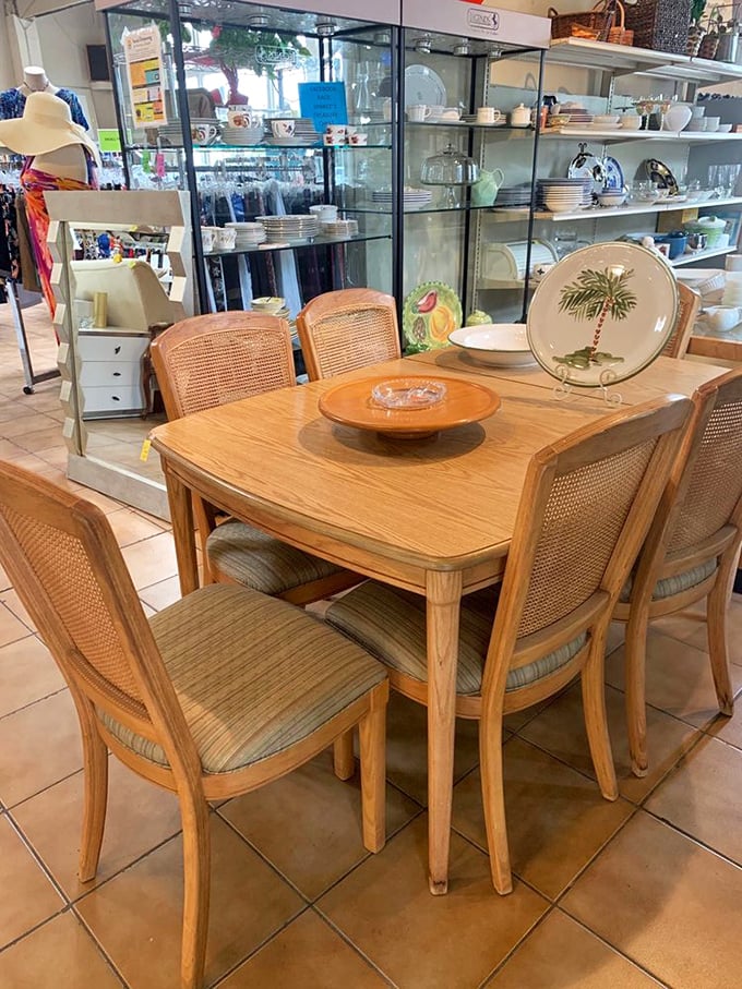 This dining set isn't just furniture&mdash;it's the backdrop for future family arguments, celebration dinners, and that one time you'll actually use cloth napkins.