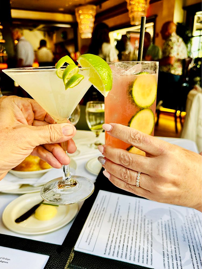 The clinky celebration of vacation spirits&mdash;where lime wedges serve as little green bookends to the story of your perfect evening.