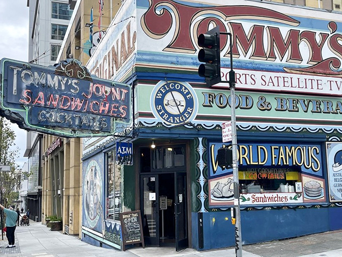 The entrance beckons like a portal to another time&mdash;when neon was art and restaurants weren't afraid to announce their delicious intentions.