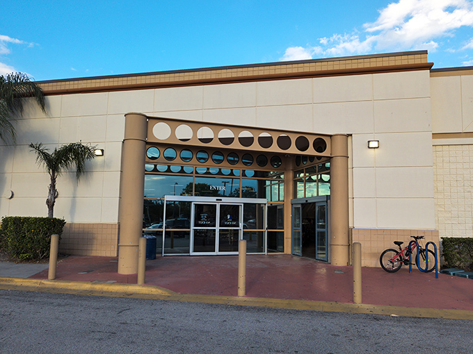The entrance beckons like a portal to possibility. Beyond these doors lie bargains that would make even the most seasoned shopper's heart race.