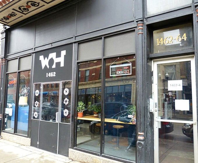 The minimalist exterior with bold "WH" lettering is like the cover of a great album&mdash;understated, but promising something extraordinary inside.