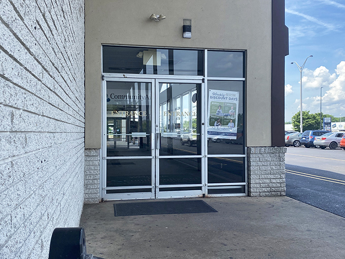 The entrance to wonderland—where shopping adventures begin and wallets breathe sighs of relief.