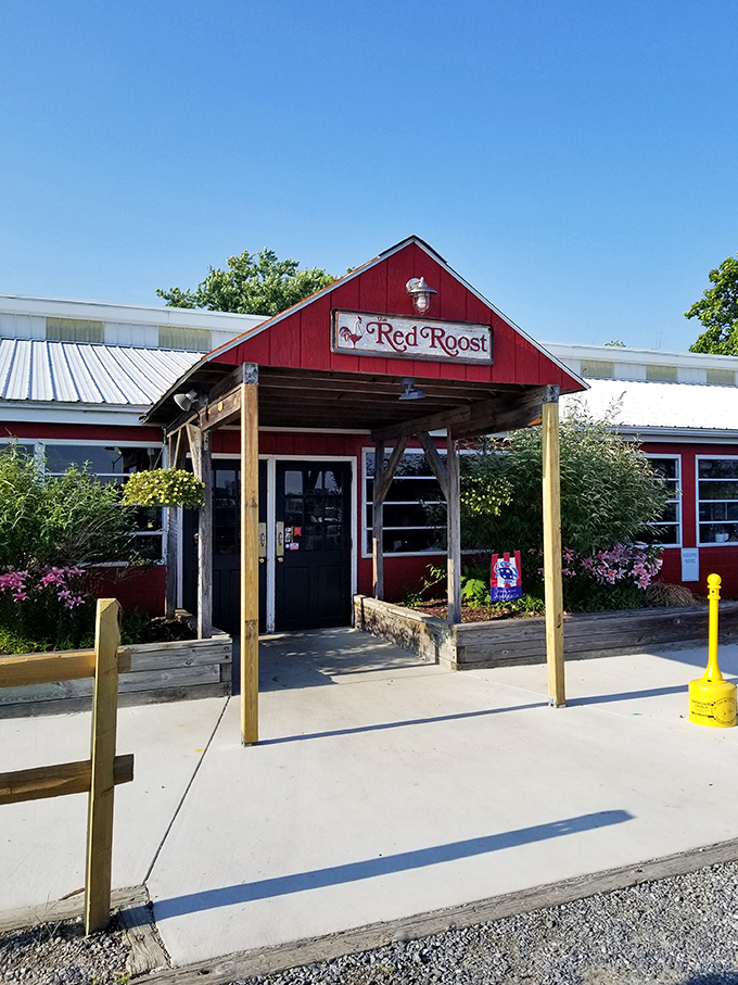 Summer flowers frame the entrance to seafood paradise&mdash;this doorway has welcomed generations of hungry Marylanders and visitors alike.