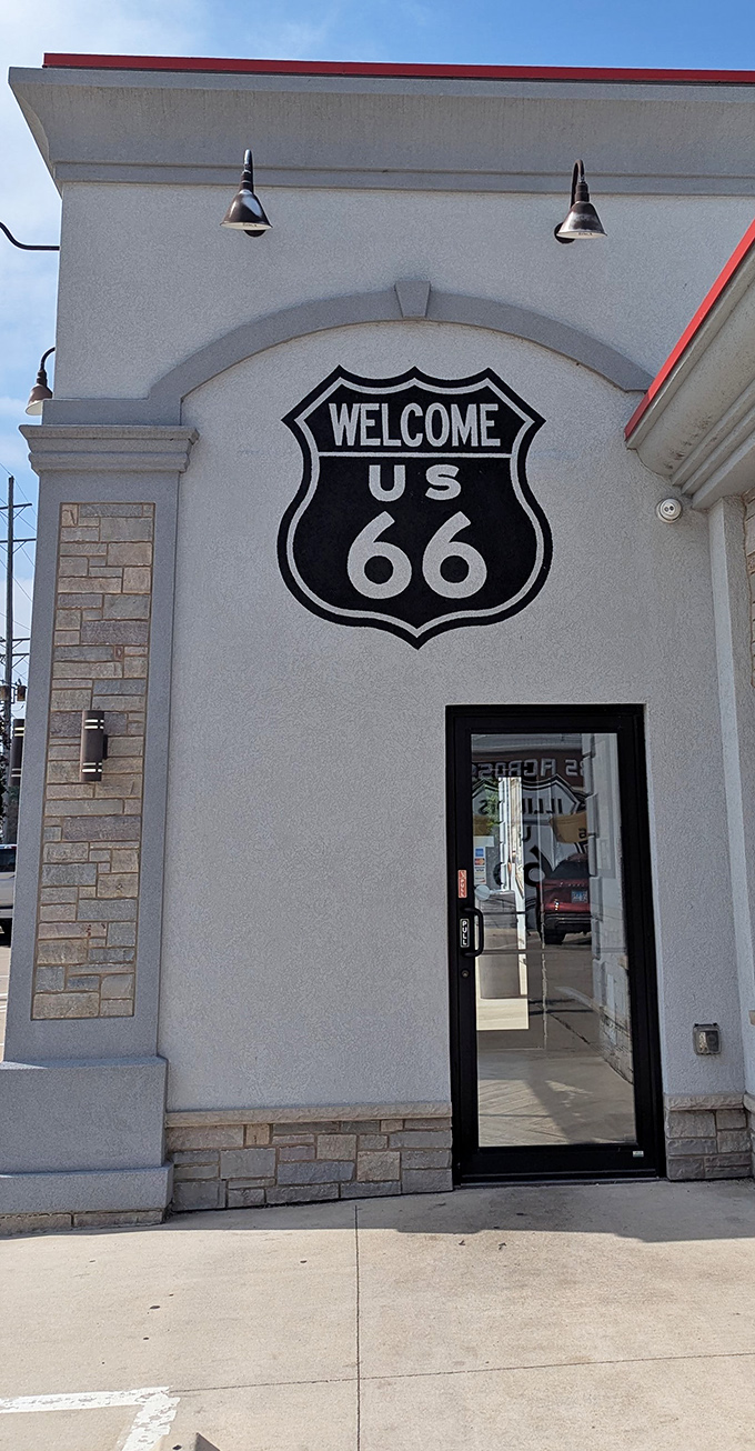 The Route 66 shield doesn't just mark a location&mdash;it's a promise that inside, you'll find America on a plate.