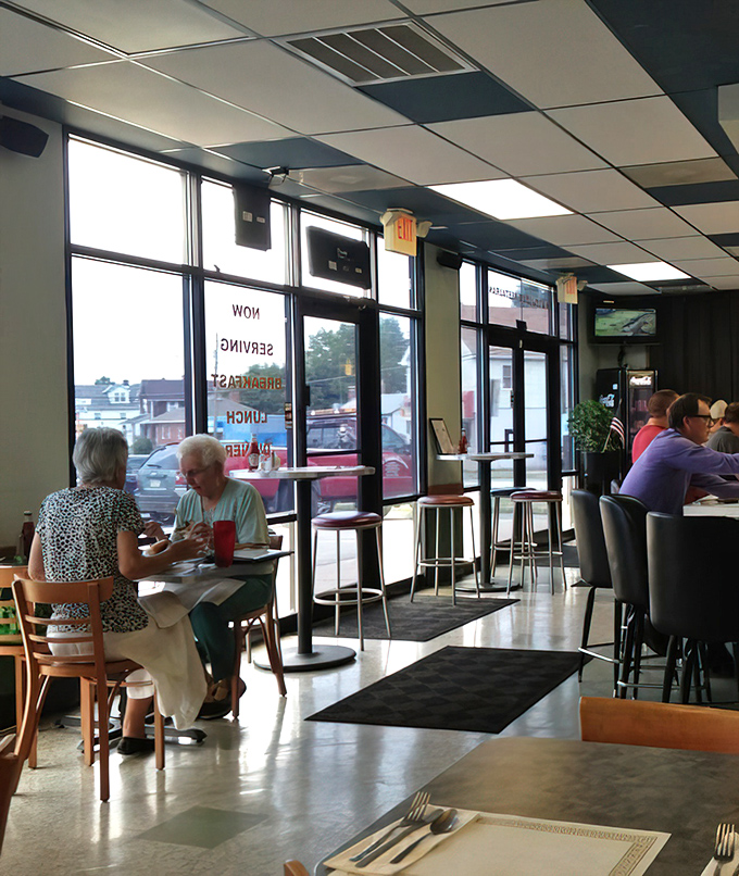 Morning light streams through windows as diners settle in, creating that perfect small-town tableau that feels increasingly rare in our fast-food world.
