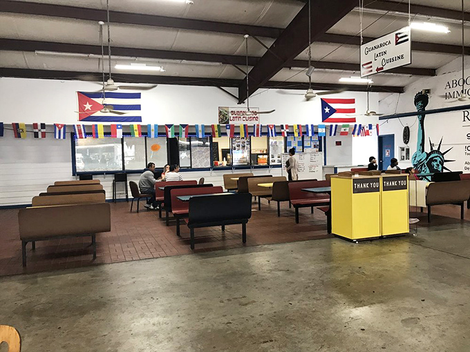 The international food court&mdash;where Cuban and Puerto Rican flags hang proudly, and the aroma of Caribbean spices makes decision-making deliciously difficult.