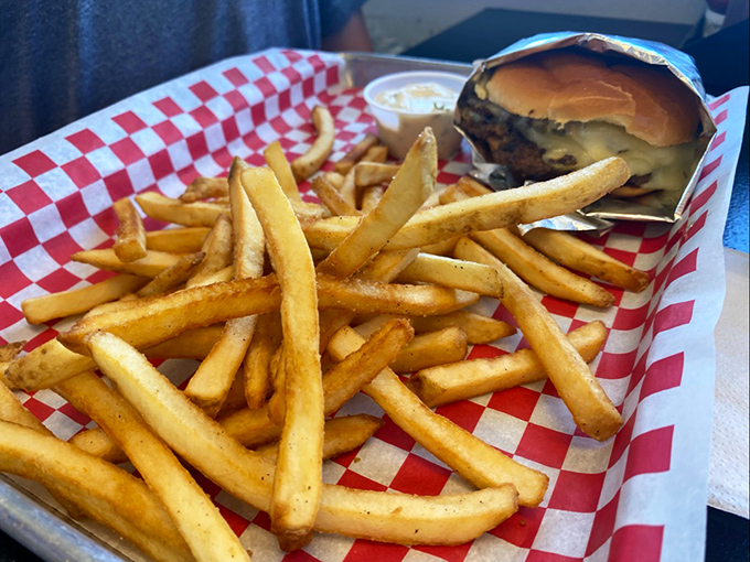 French fries done right&mdash;crispy, golden, and perfectly salted. The ideal supporting actor to your burger's starring role.
