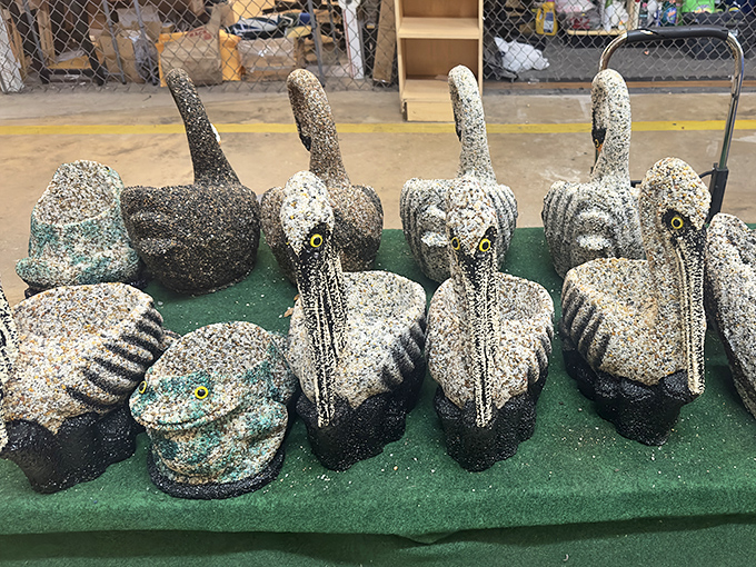 Garden statuary that's part whimsical, part wonderful, and guaranteed to confuse your HOA completely.