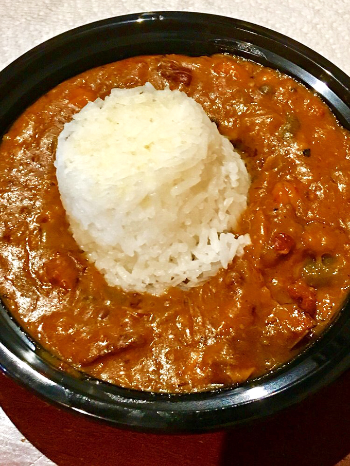 Gumbo with a perfect island of rice. This isn't just soup&mdash;it's a Louisiana vacation in a bowl, bringing Southern comfort to the desert.