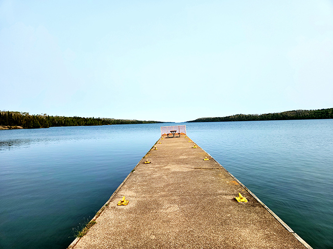 The end of the road and beginning of adventure. This simple dock serves as the threshold between our hurried world and Isle Royale's timeless wilderness rhythm.