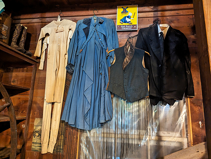 These aren't costumes&mdash;they're portals to another era. The blue duster coat alone could tell stories that would make your history textbooks jealous.