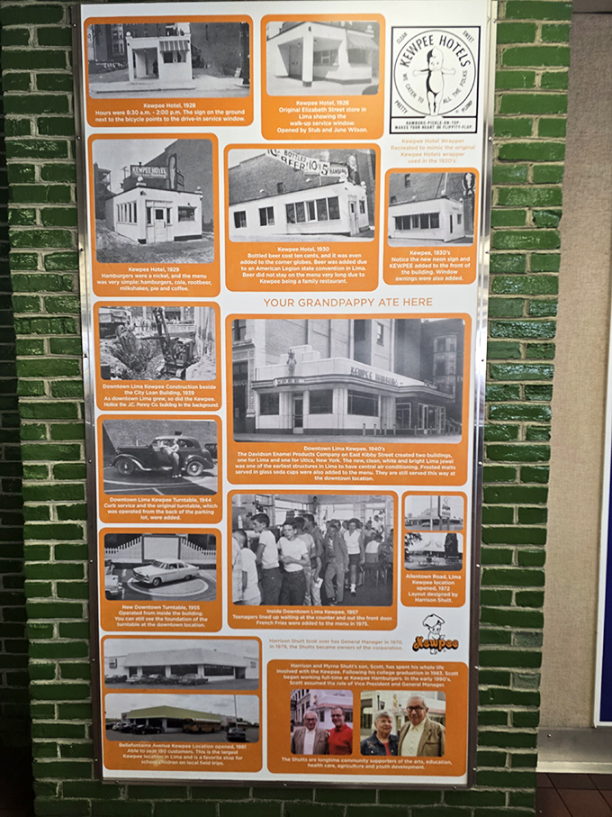 The history wall doesn't just tell Kewpee's story&mdash;it chronicles how a burger joint became woven into the fabric of a community.