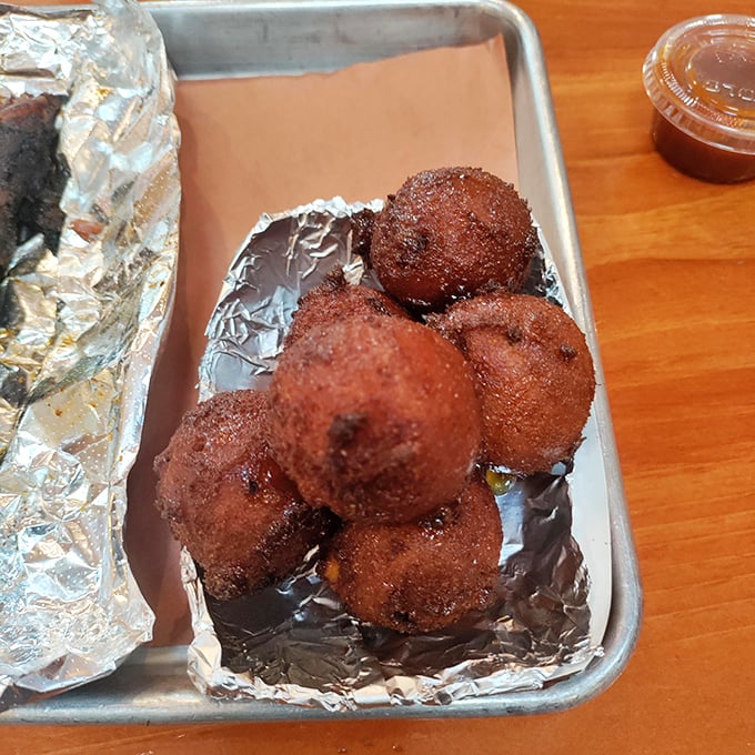 Hush puppies so perfectly golden they look like edible sunshine&mdash;crispy outside, tender inside, and utterly addictive.