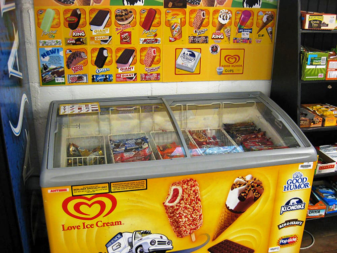 Because after barbecue comes ice cream! This freezer full of nostalgic treats offers the perfect cool-down after a hot, smoky feast.