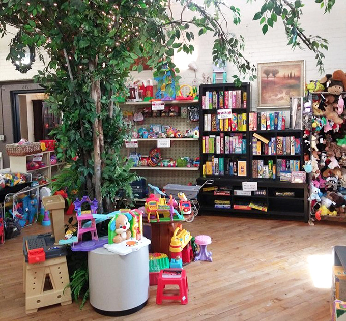 The children's corner is a colorful oasis of toys and games. Little imaginations will run wild here while parents' wallets remain surprisingly intact.