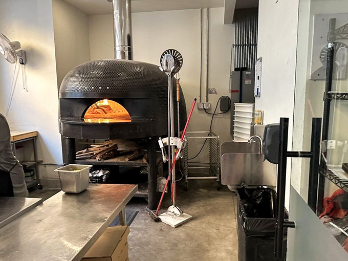 The wood-fired oven—the beating heart of Pizzeria Bianco. Like Michelangelo's studio, this is where raw materials transform into masterpieces.