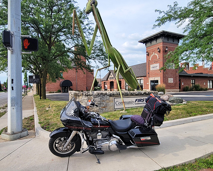Bikers make pilgrimages to the KokoMantis, perhaps recognizing a kindred spirit in something that looks so unusual but belongs so perfectly.