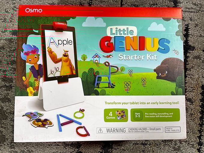 Educational tech for tiny humans! This Osmo learning kit transforms tablets from game machines to brain-building tools&mdash;parental guilt reduction included. 