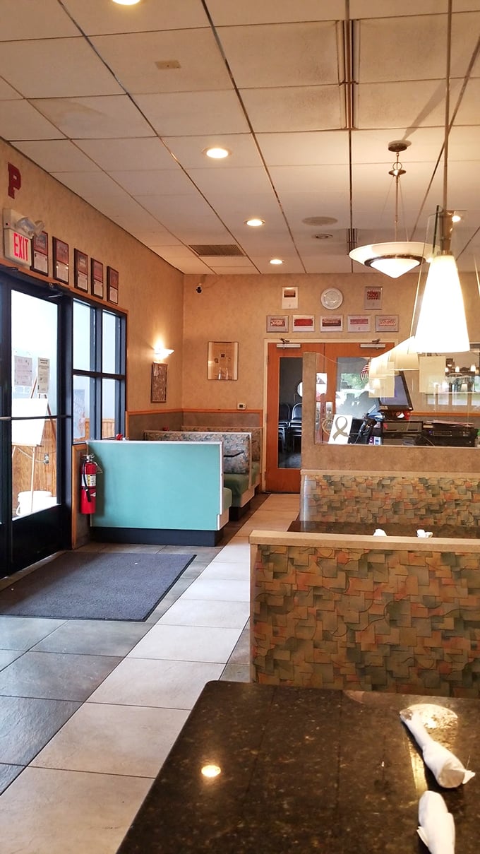 Clean lines, warm lighting, and that unmistakable diner energy&mdash;where every booth feels like the best seat in the house.