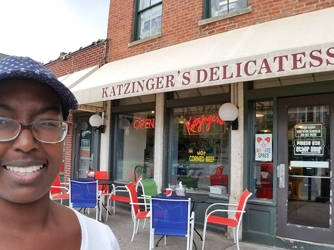 Outdoor seating where you can people-watch while savoring sandwiches that redefine your lunch expectations completely.
