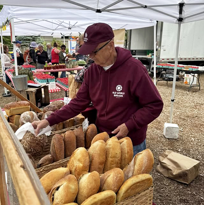 Taking the show on the road, spreading bread joy throughout Delaware's farmers markets every week.