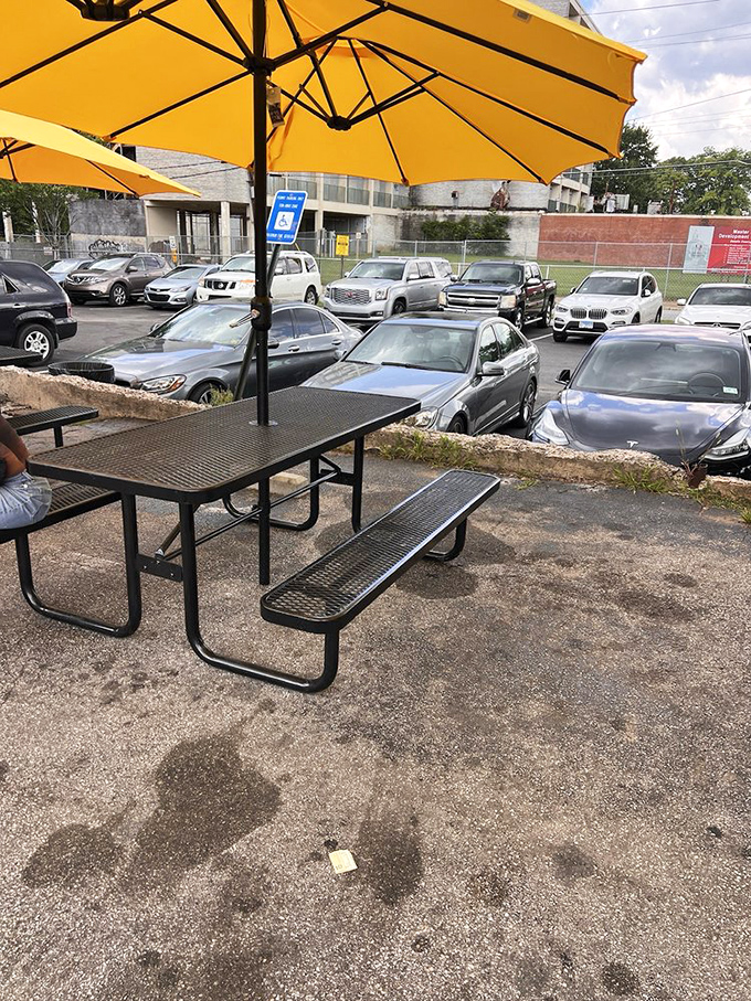 Even the outdoor seating area feels like an extension of Southern hospitality &ndash; casual, welcoming, and ready for conversation.