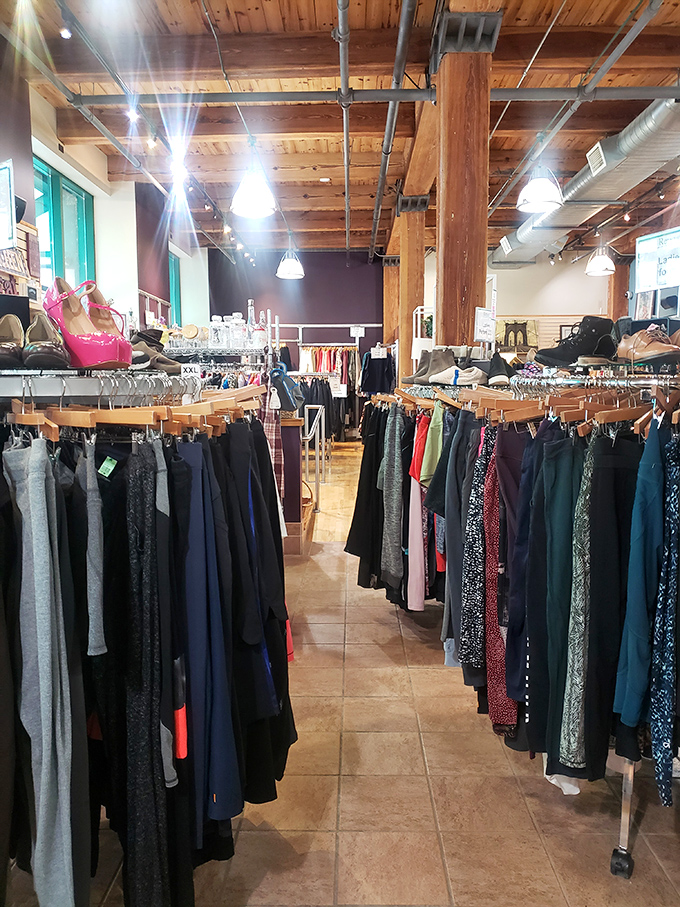 Meticulously organized clothing sections mean you spend less time searching and more time finding pieces that spark joy.