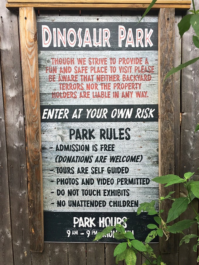 "Enter at your own risk"&mdash;the sign that makes parents nervously laugh while kids get even more excited about what lies beyond.
