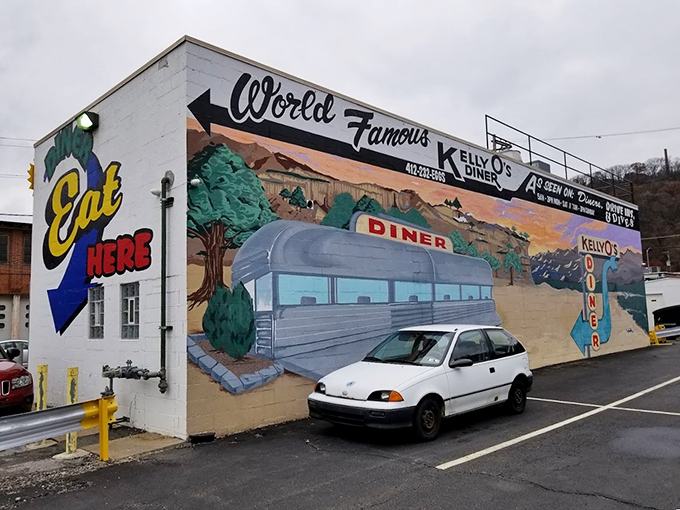 "World Famous" isn't just painted on the wall for show. The colorful mural promises what the kitchen delivers&mdash;diner greatness.