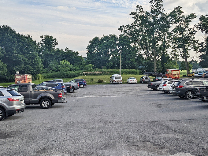 The parking lot tells the true story: when cars from three counties gather for dinner on a Tuesday, you know you've found something special.