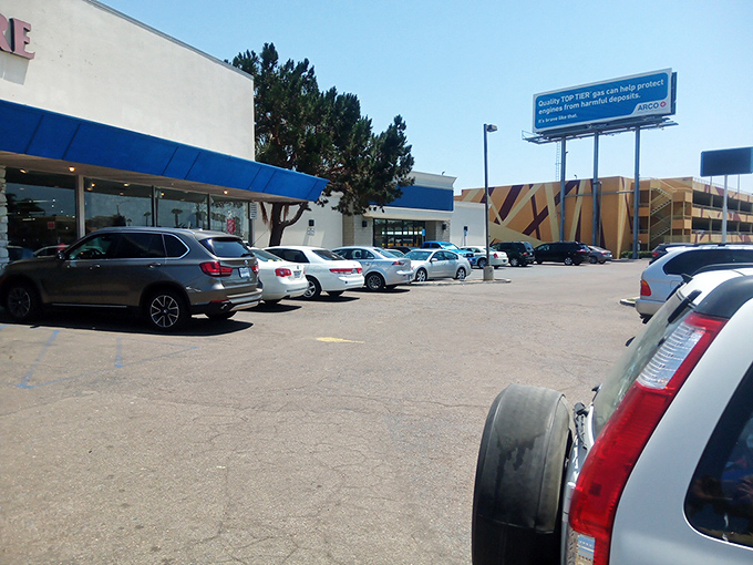 Parking spots fill quickly on discount days. Savvy shoppers arrive early, knowing the early bird catches the secondhand worm at this popular San Diego thrift destination.