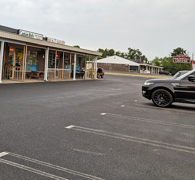 The parking area outside Captain Bob's often fills with cars bearing license plates from across Pennsylvania and beyond.