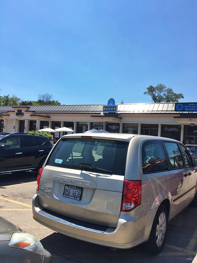 Parking spaces that have witnessed more breakfast pilgrimages than a roadside diner on Route 66 ever could.