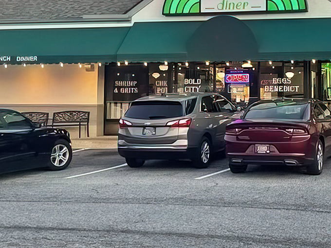 Even at night, that distinctive green glow serves as a beacon for the hungry. The neon "OPEN" sign might be the most beautiful word in English.