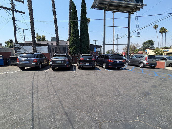 Ample parking means the hardest decision you'll make is choosing between pancakes or burritos.