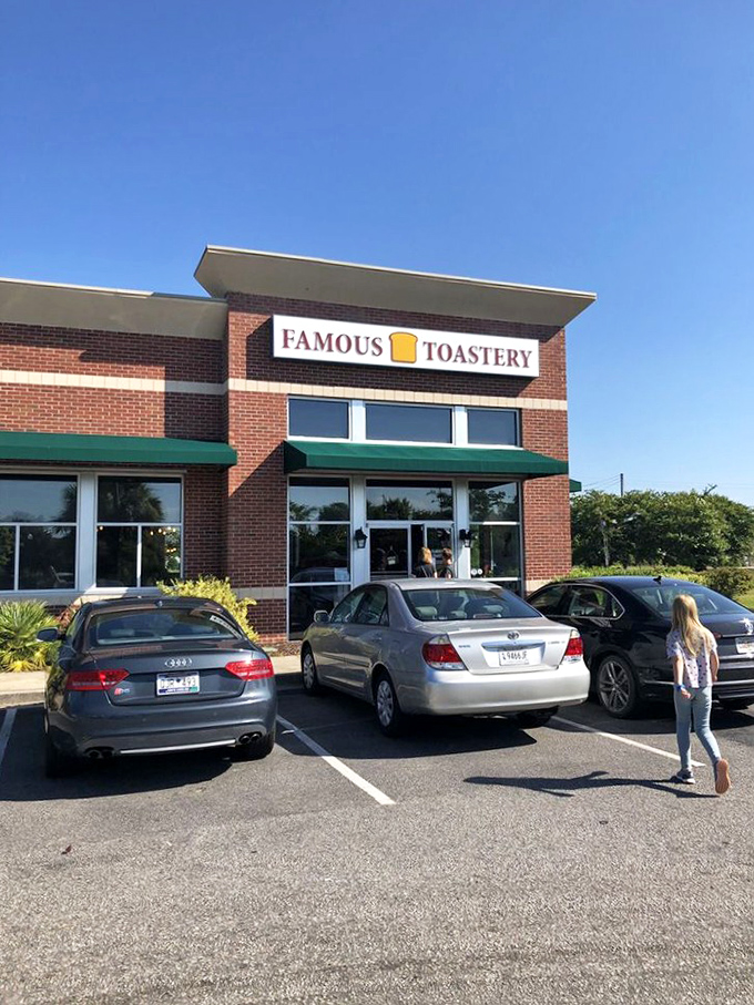 The parking lot fills up faster than your coffee cup on weekend mornings. Early birds get the pancakes at this Carolina Forest hotspot.