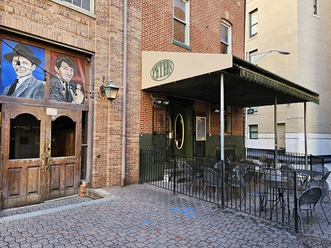 The patio provides a perfect perch for people-watching, with brick-lined charm that feels quintessentially Baltimore. 