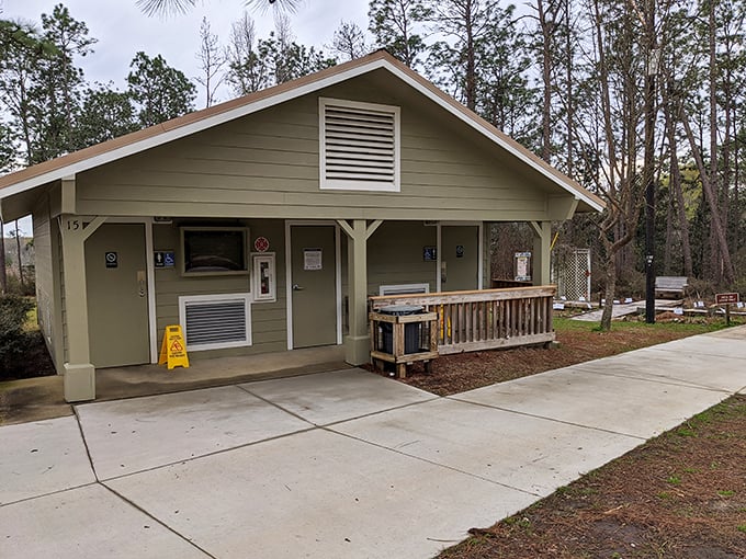 Civilization's outpost &ndash; even in the wilderness, these well-maintained facilities ensure comfort for visitors exploring Florida's hidden natural treasures.
