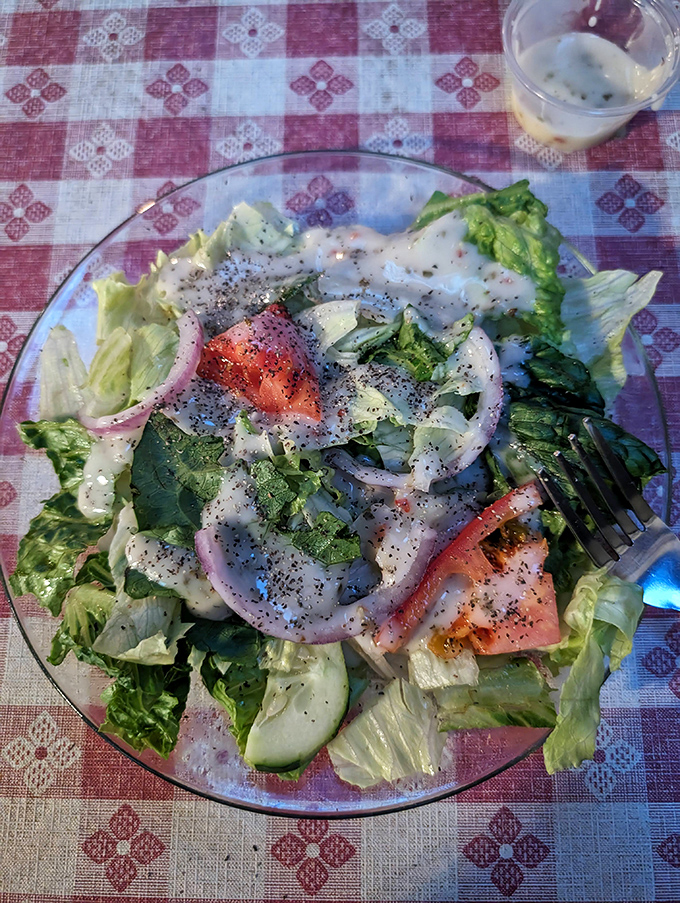 Even the salads shine here &ndash; fresh, crisp, and proof that quality ingredients matter everywhere.