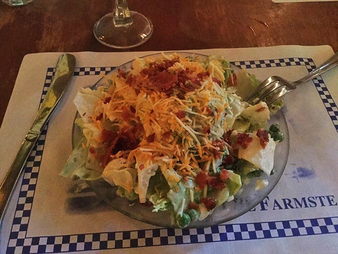 A salad that actually deserves the name&mdash;fresh greens, generous toppings, and a dressing that doesn't come from a bottle.