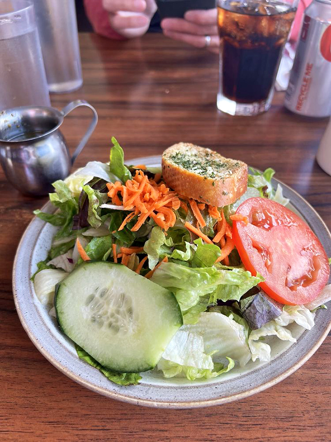 A salad that doesn't apologize for being a salad. Fresh, crisp, and colorful&mdash;the kind of healthy choice that doesn't feel like punishment.