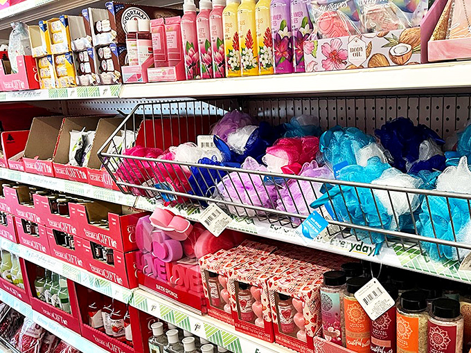 The beauty aisle: where self-care comes without self-bankruptcy, and bath bombs fizz away stress for less than a latte.